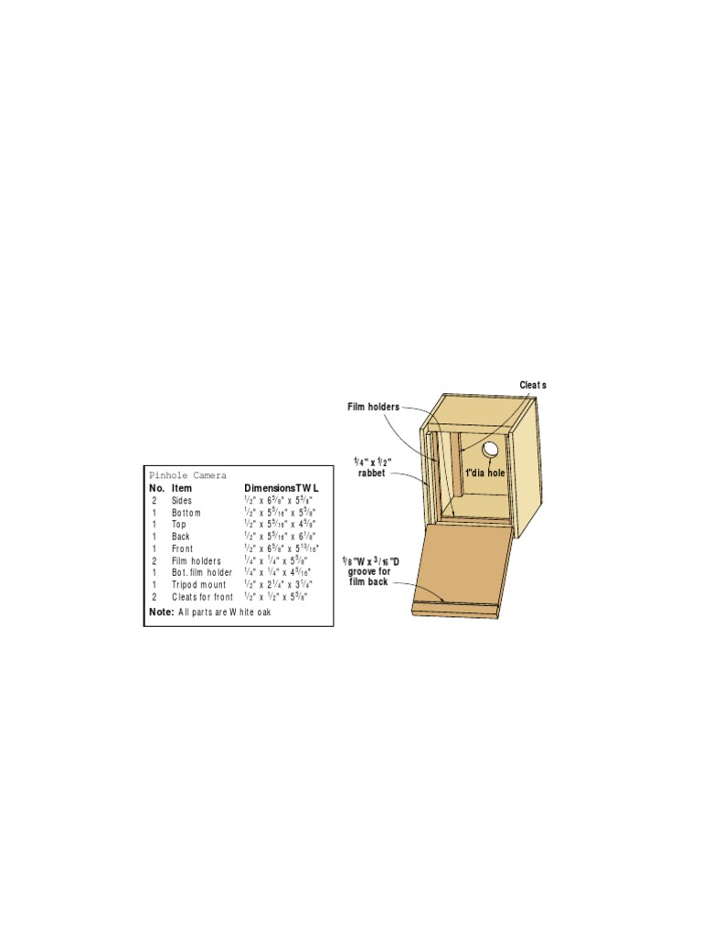 Pinhole Camera PDF | PDF