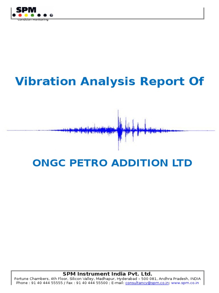 Vibration Analysis Report Of: Ongc Petro Addition LTD | PDF ...