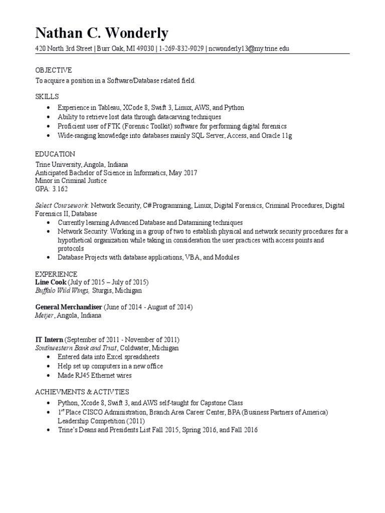 Nathan Resume | PDF