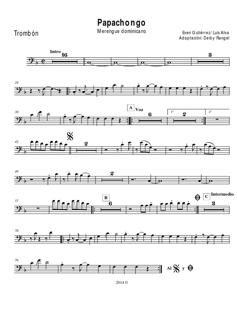 Papachongo - Trombón | PDF