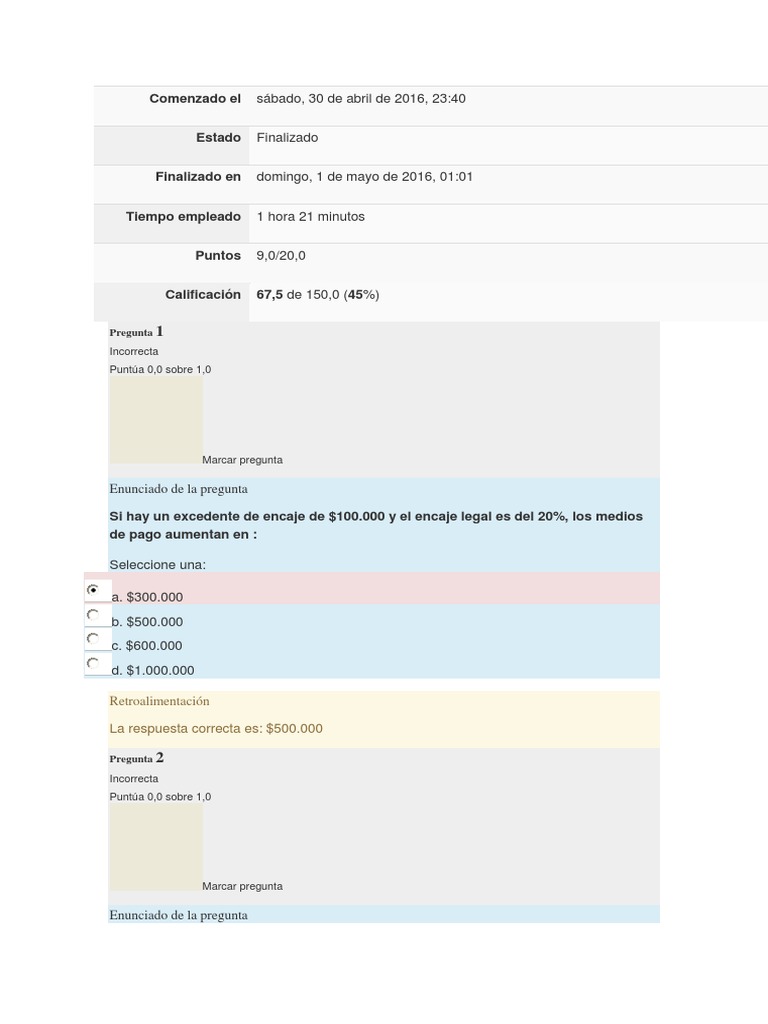 Examen Final Moneda y Banca | PDF | Tipo de cambio | Inflación