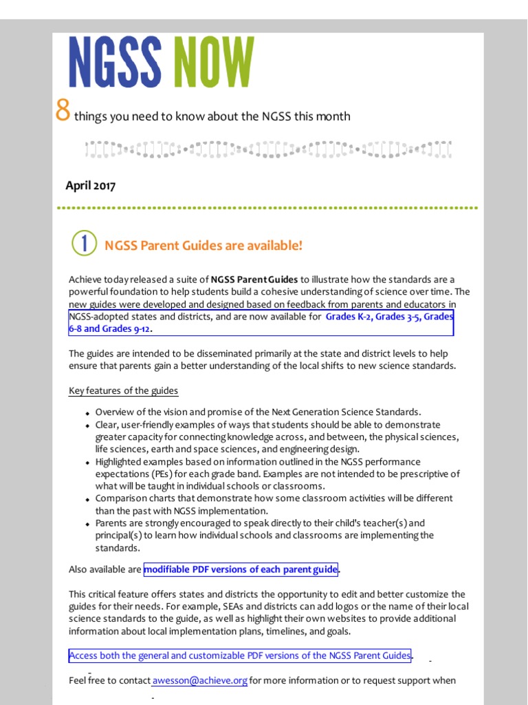 NGSS Parent Guides Are Available!: Things You Need To Know About The ...