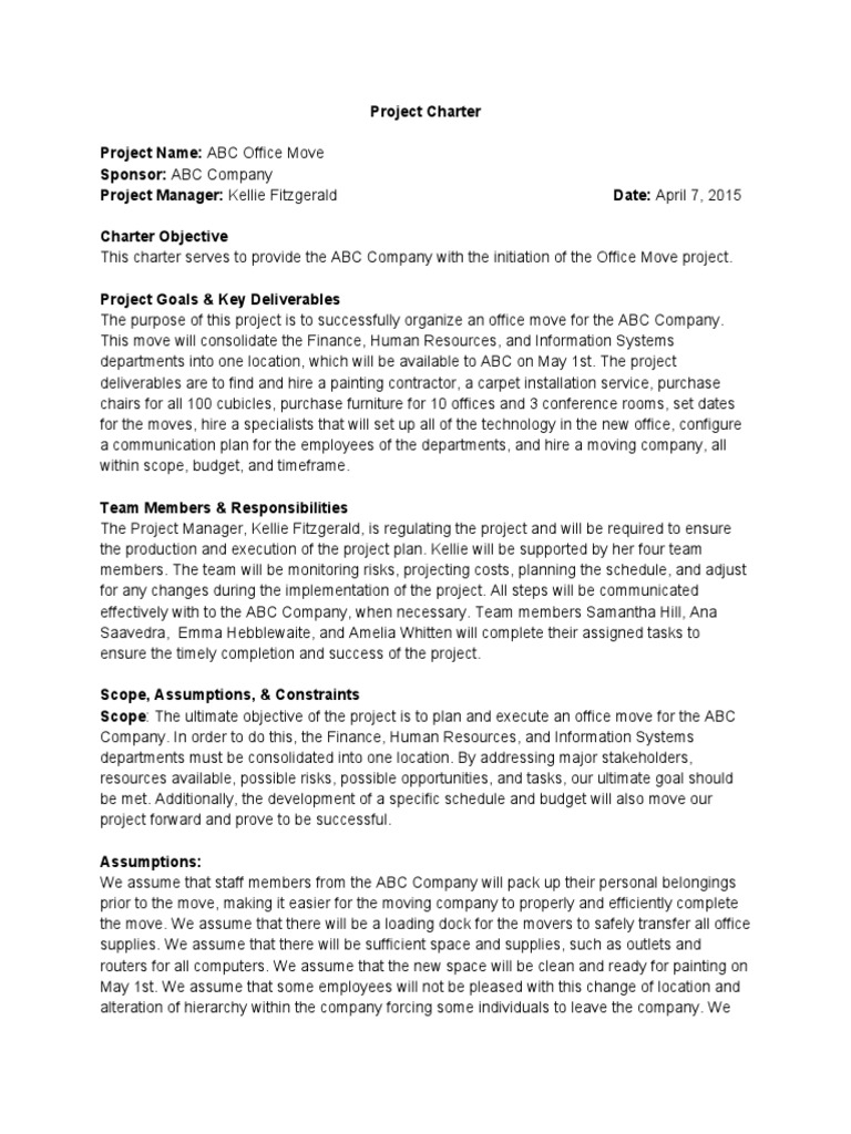 Office Move Project | PDF | Project Management | Business