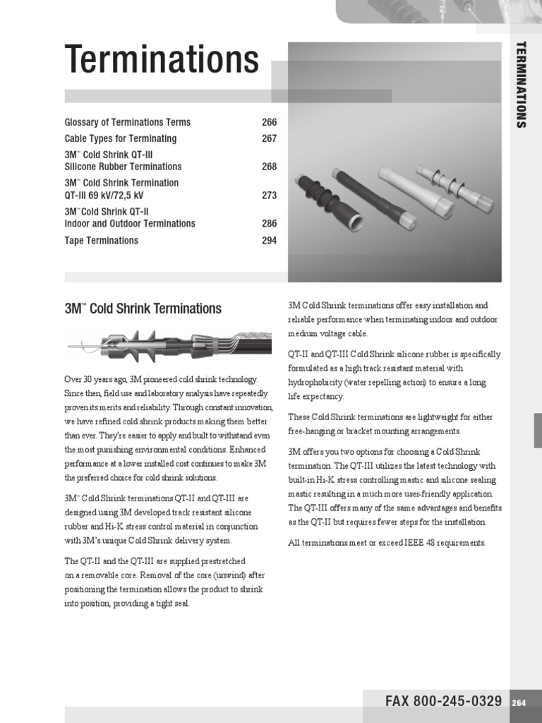 12 Terminations - v02 PDF | PDF | Cable | Insulator (Electricity)