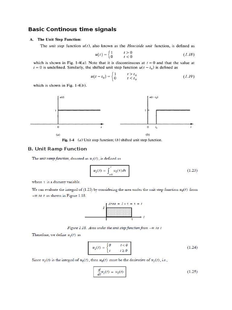 Basic Continous and Discrete Time Signals - Pram-2 | PDF | Discrete Time And Continuous Time ...