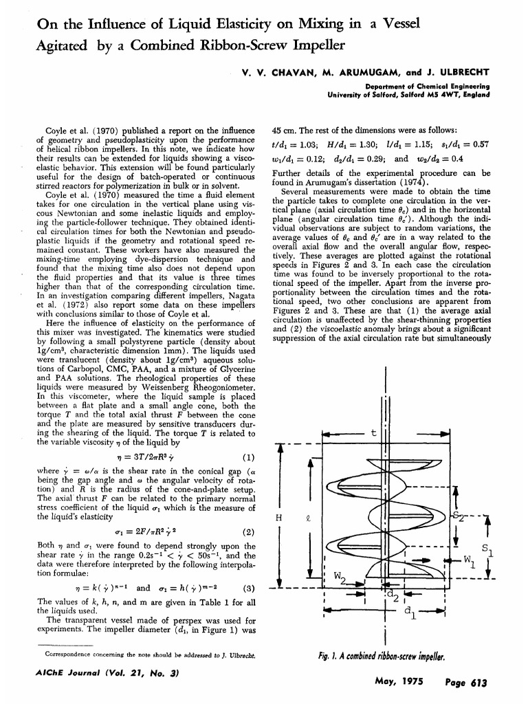 Liquid Elasticity Effects on Mixing Dynamics | PDF | Ionization ...