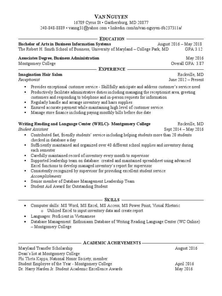 Resume - Up To Date | PDF | Databases | Microsoft Excel
