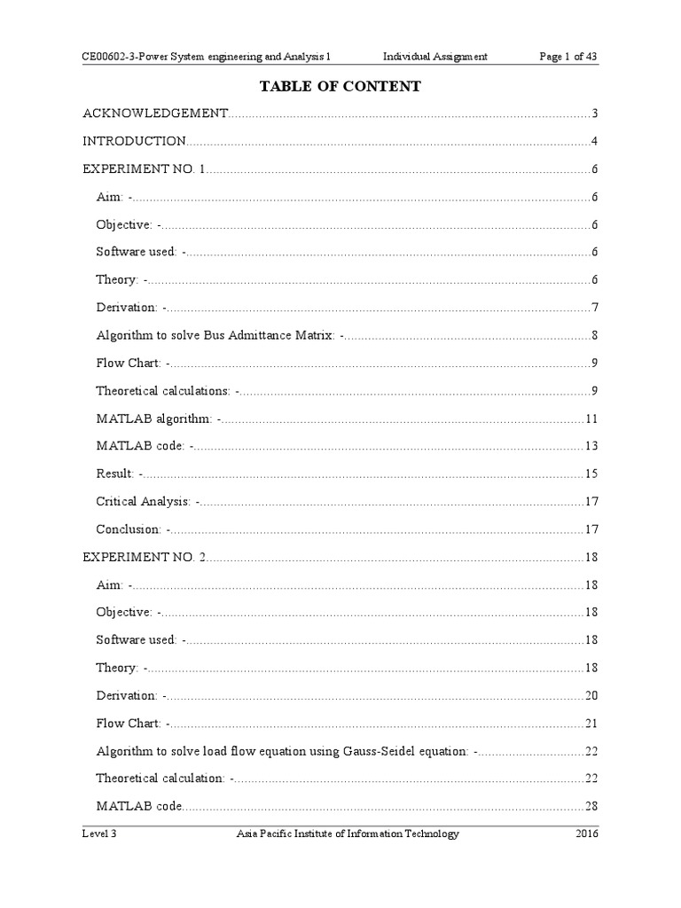 Formation of Bus Admittance Matrix For The Power System Network Using ...