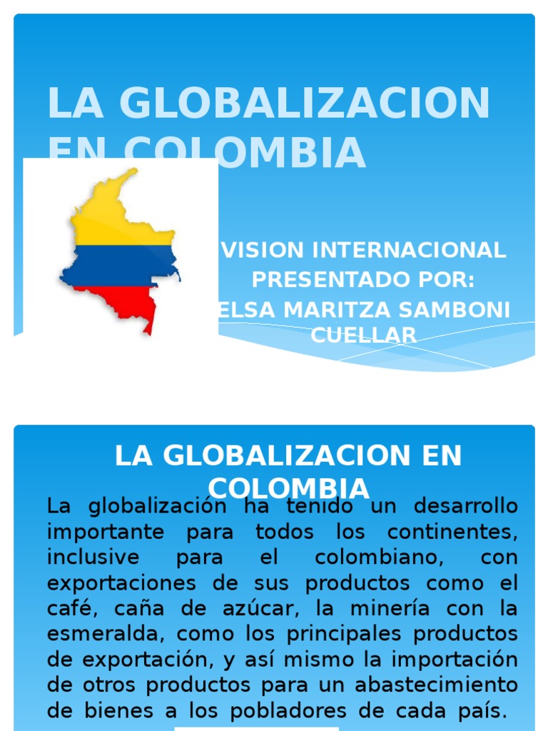 Impacto de la Globalización en Colombia | PDF | Globalización | Sociedad
