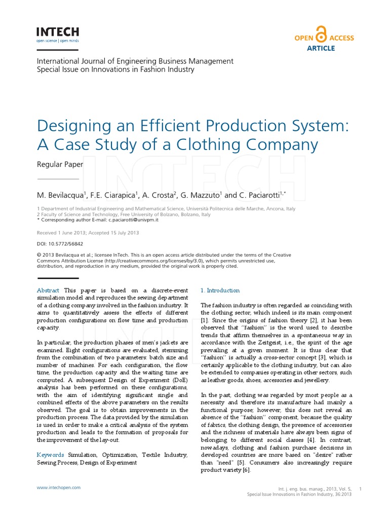 Designing An Efficient Production System | PDF | Conceptual Model ...