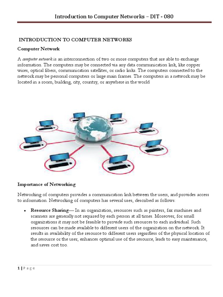 Lecture 6 - Introduction To Networking Concepts | PDF | Network ...