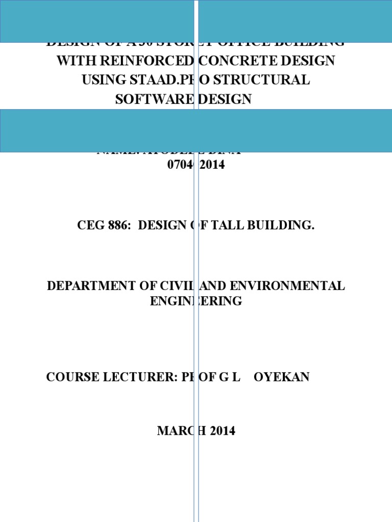 Design of A 30 Storey Office Building With Reinforced Concrete Design ...