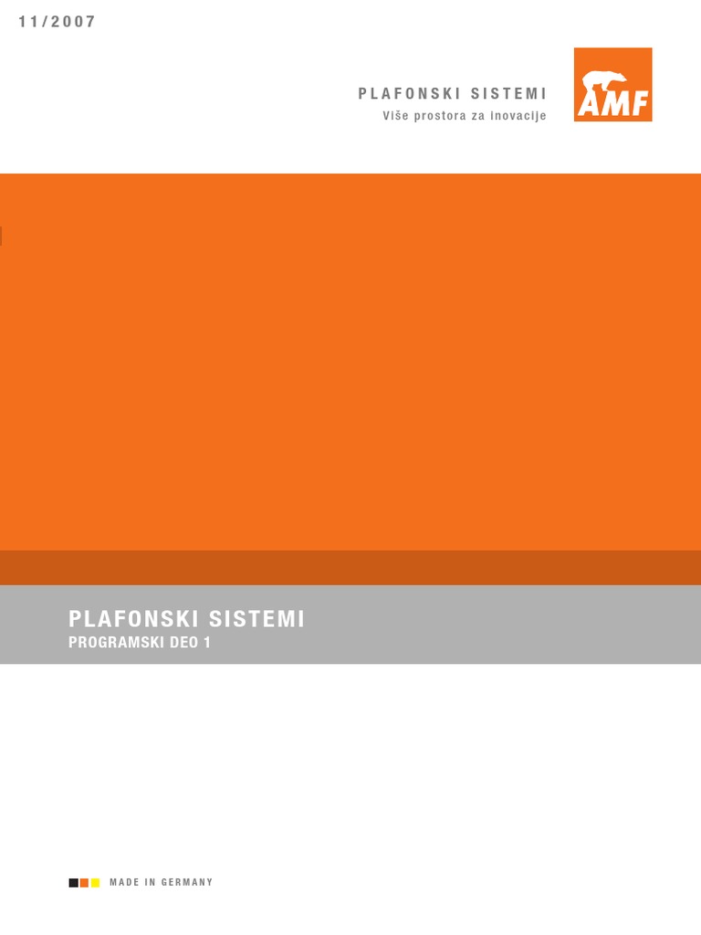 AMF Plafonski Sistemi | PDF