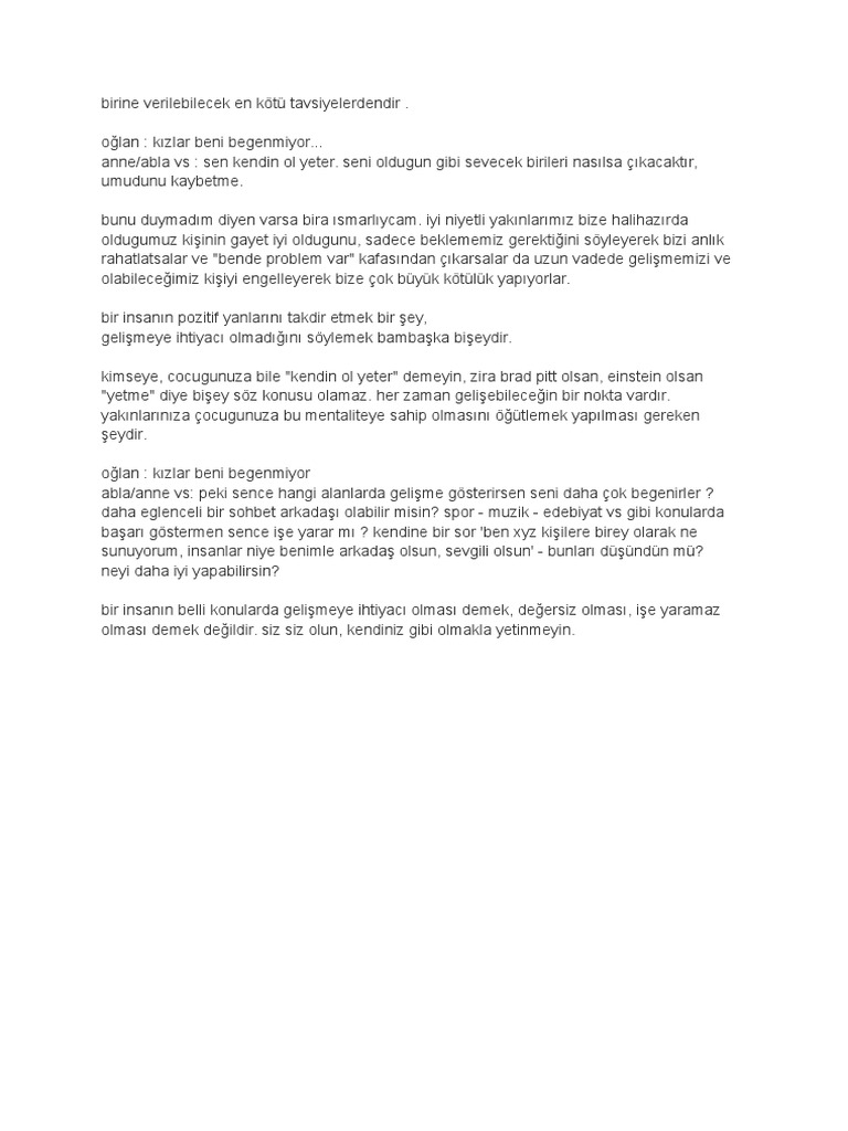 Kendin Ol (Ma) | PDF