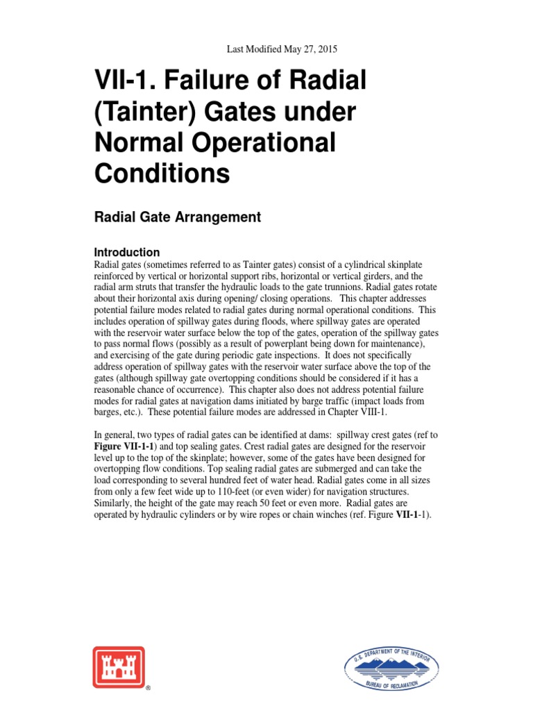 Failure of Gates | PDF | Spillway | Strength Of Materials