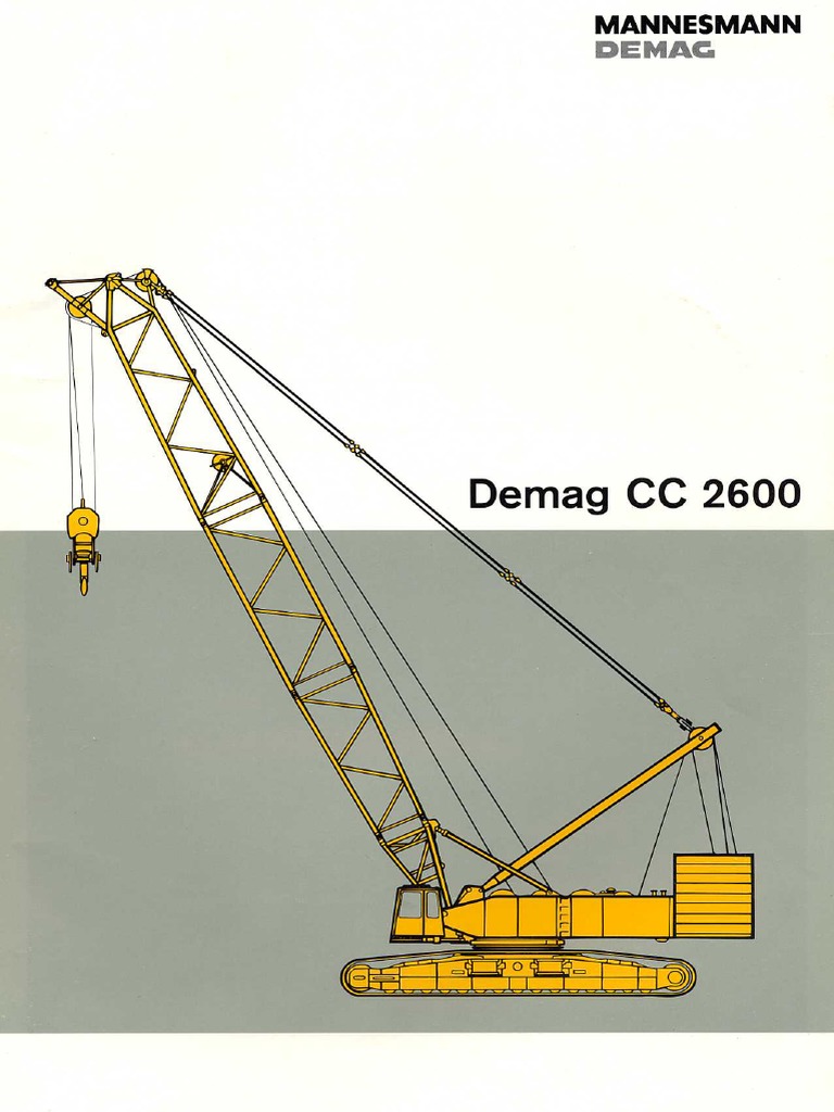 Crane Chart - Demag CC2600 - 550t | PDF
