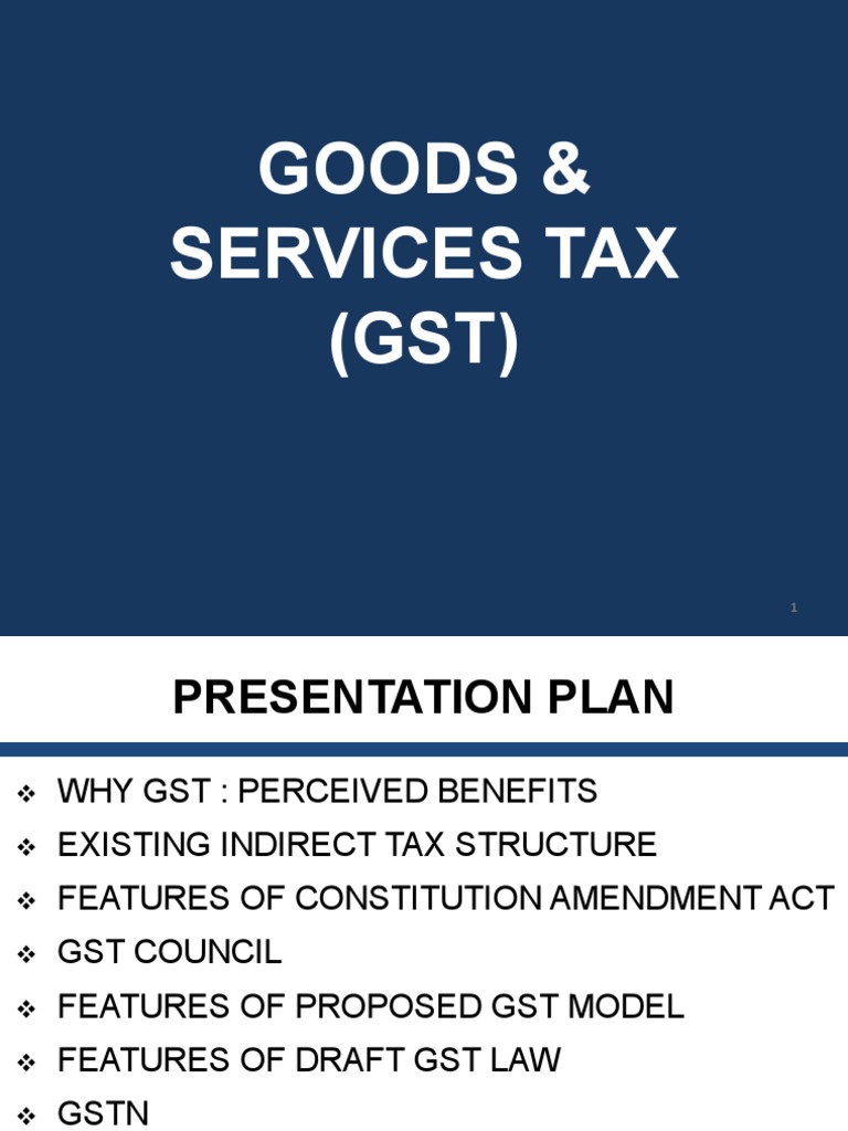 gst.pdf | Value Added Tax | Tax Refund