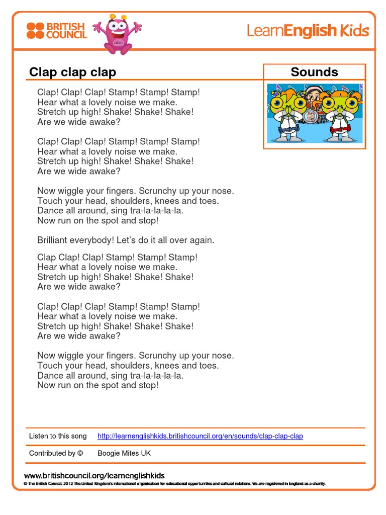 Song Clap ENGL | PDF