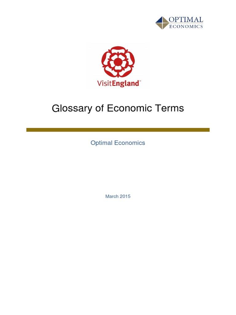 Glossary of Economic Terms | Download Free PDF | Fiscal Multiplier ...