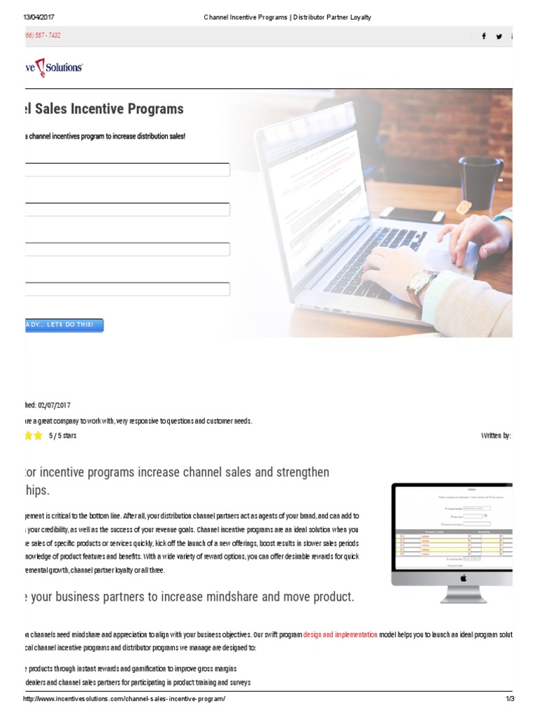 Channel Incentive Programs - Distributor Partner Loyalty | PDF ...