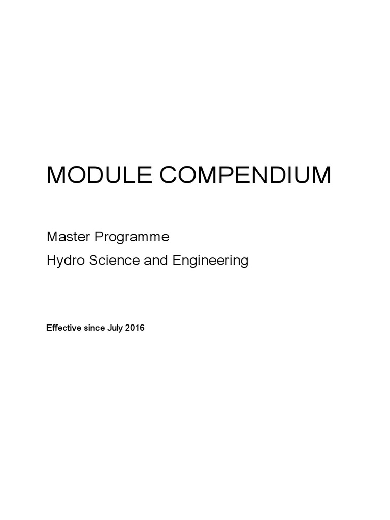 Module Compendium HSE TU Dresden | PDF | Test (Assessment) | Modularity