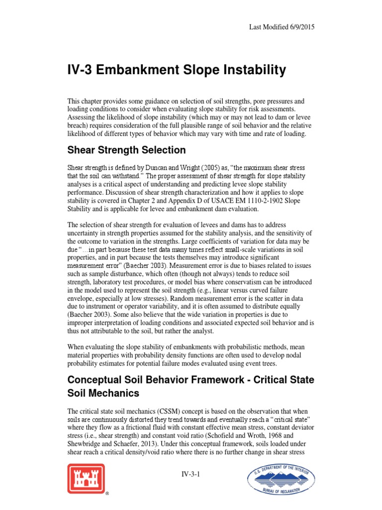 Embankment Slope | PDF | Soil Mechanics | Strength Of Materials