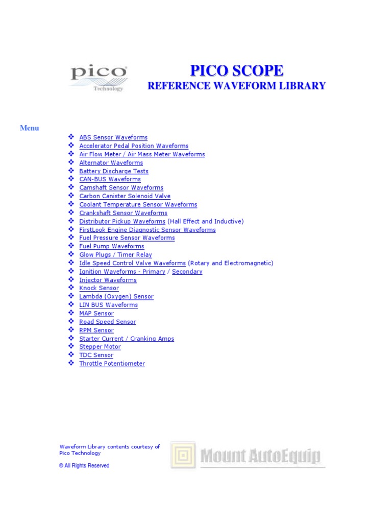 Pico Scope | PDF | Inductor | Ignition System