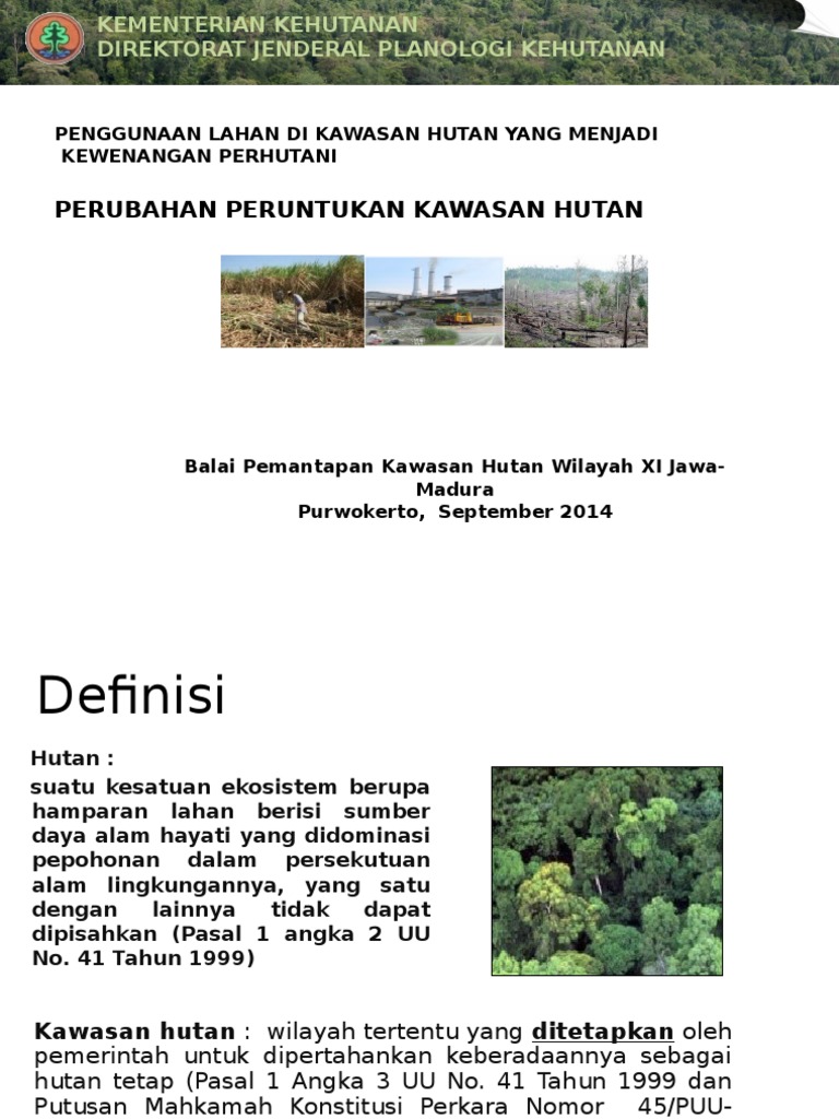 Perubahan Kawasan Hutan | PDF Perubahan Kawasan Hutan | PDF