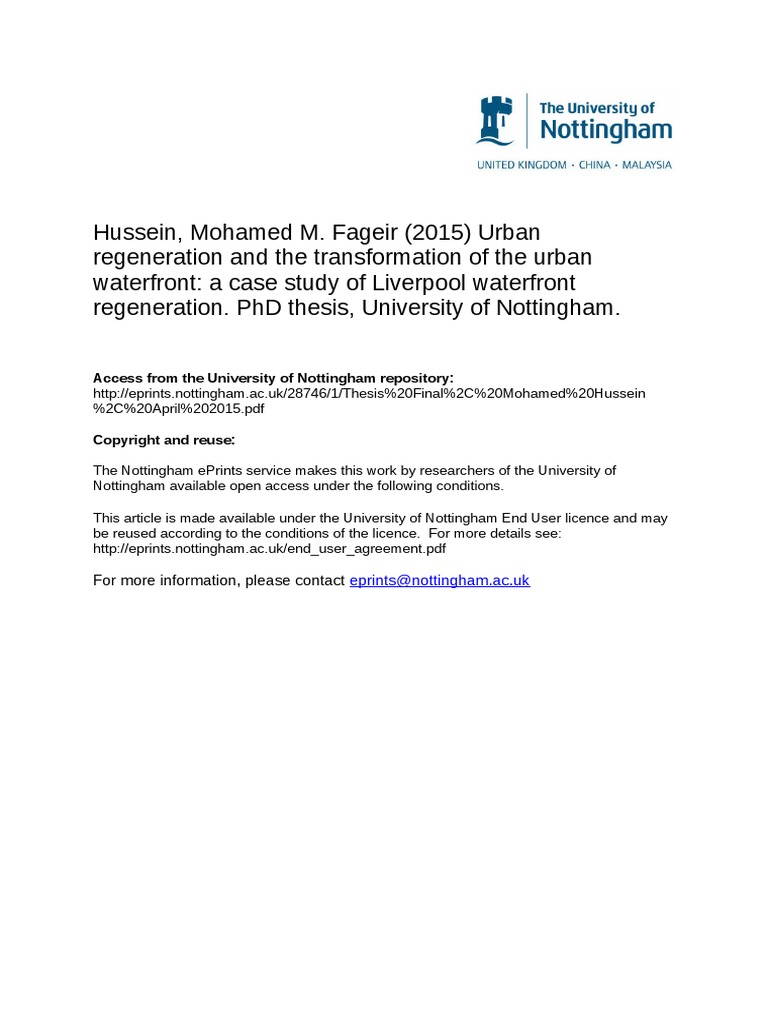 Urban Regeneration Case Study | PDF | Liverpool | Urban Renewal