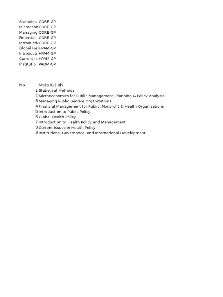 Public Management Course Overview | PDF