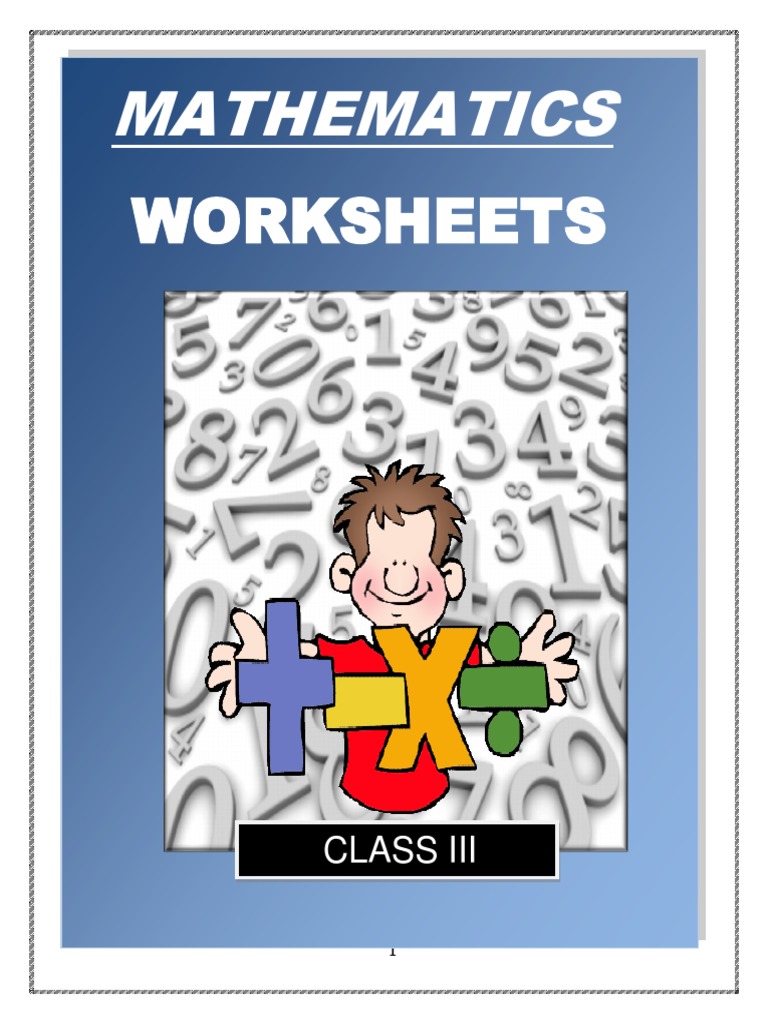 WS Class 3 PDF | PDF | Division (Mathematics) | Teaching Mathematics