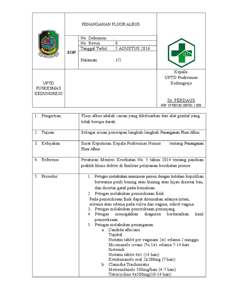 Sop Fluor Albus | PDF