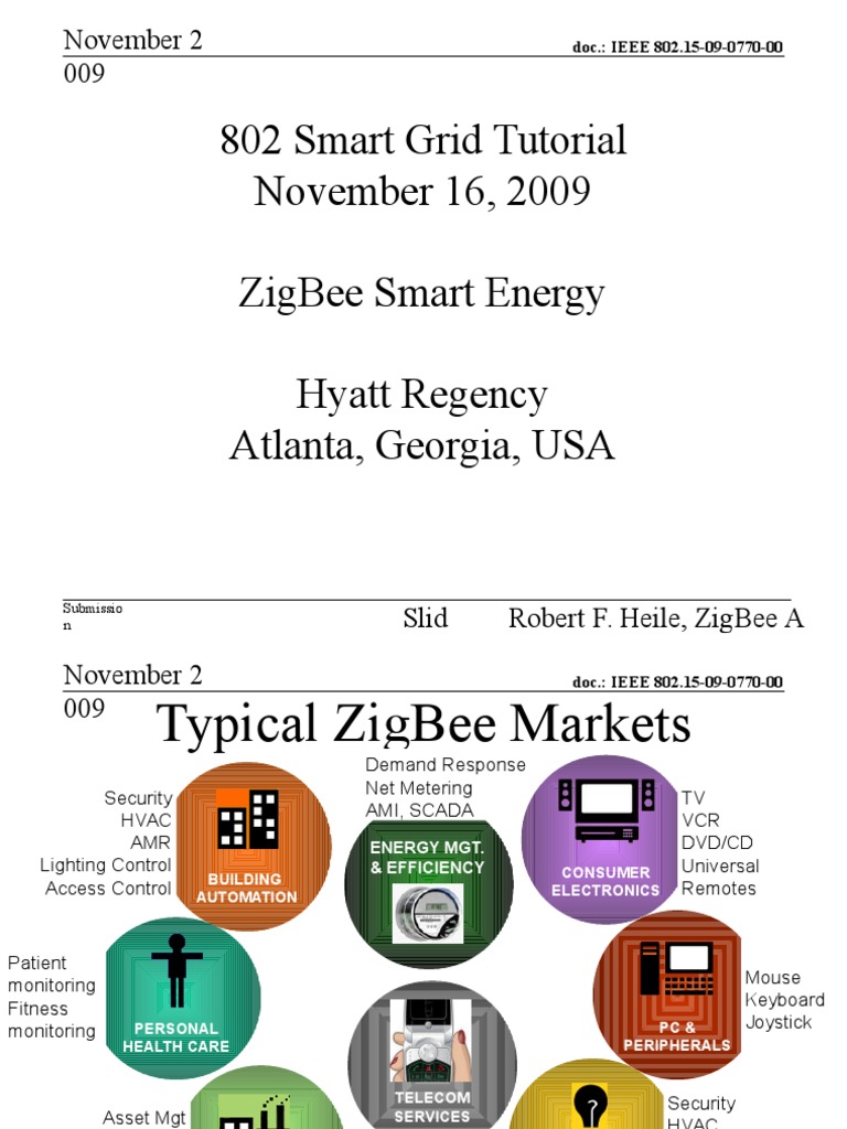 ZigBee Smart Energy Profile Overview | PDF | Internet Protocols | Smart Grid