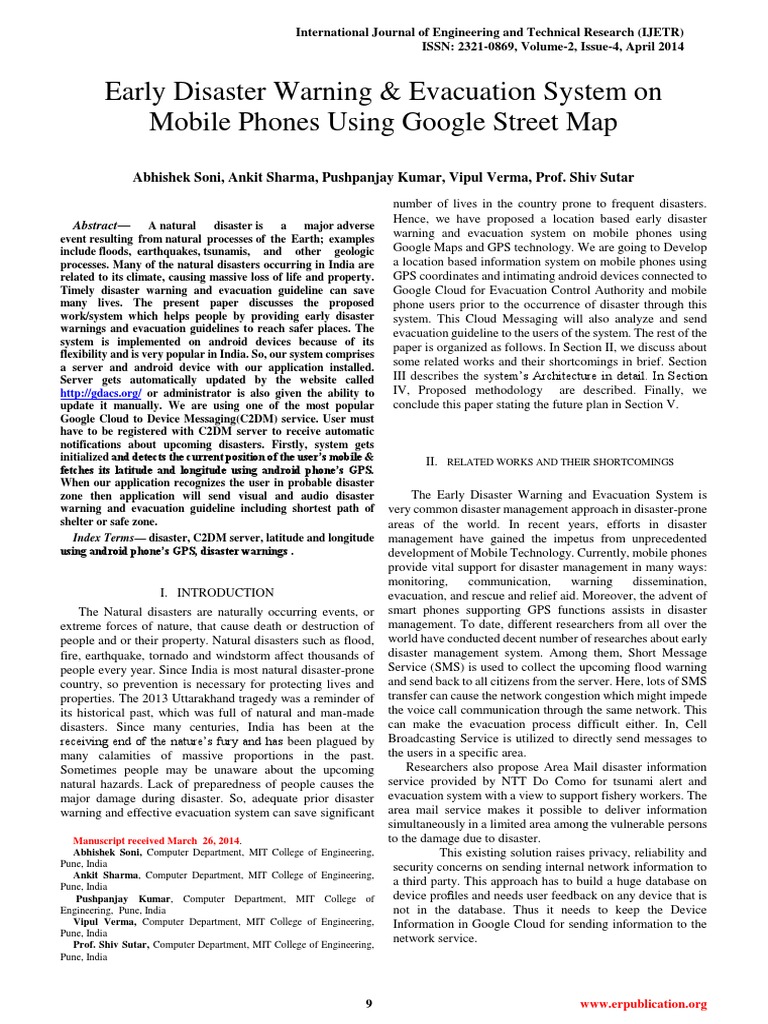 IJETR021508 | PDF | Android (Operating System) | Hypertext Transfer Protocol