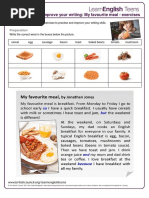 My Favourite Meal Writing Practice | PDF | Meal | Lunch