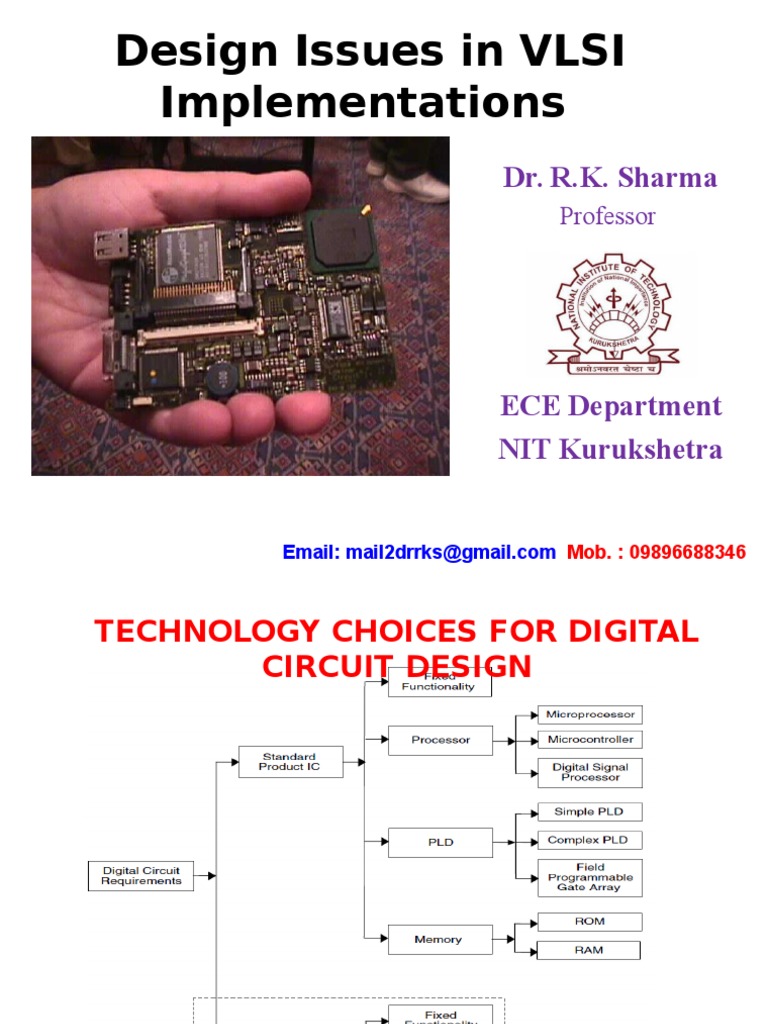 Design Issues in VLSI Implementations: Dr. R.K. Sharma | PDF ...