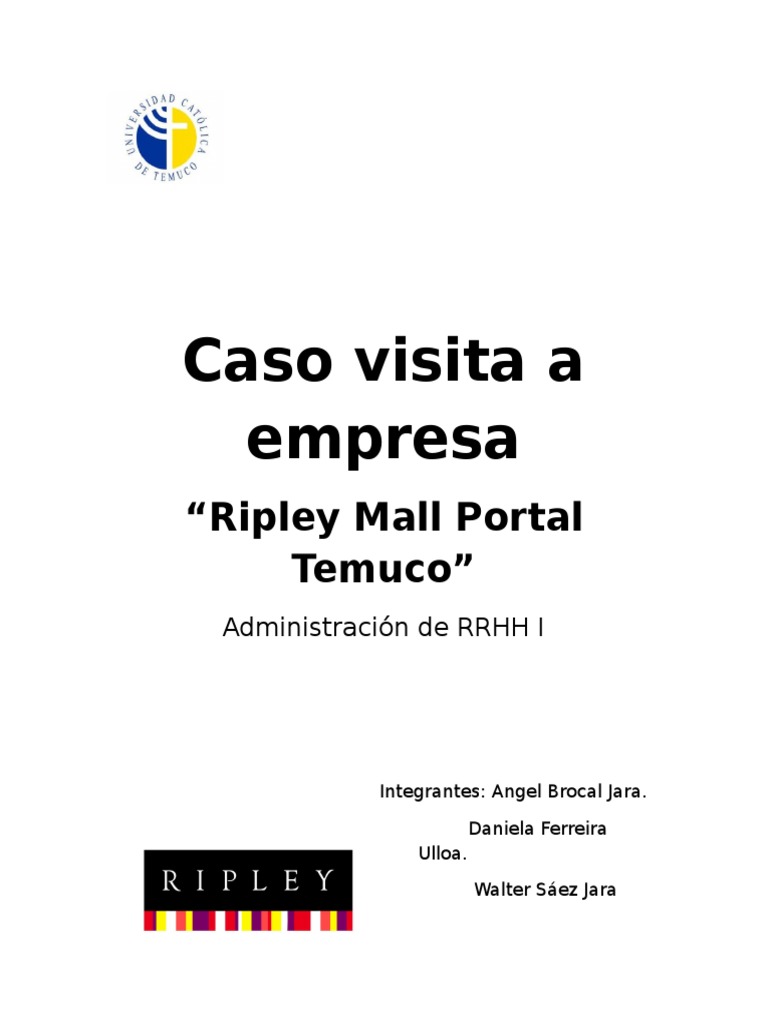 Informe Caso Ripley Final | PDF | Recursos humanos | Motivación