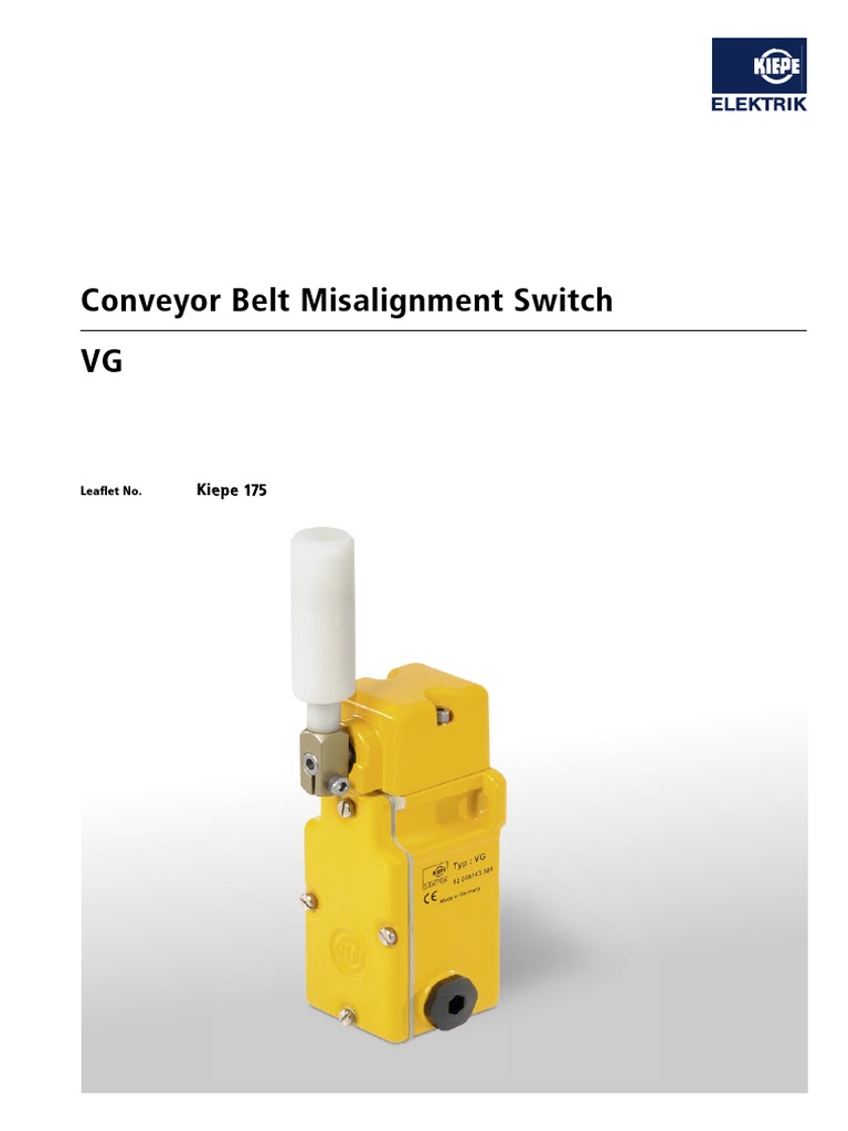 Monitoring Conveyor Belt Alignment with Precision Switches | PDF ...