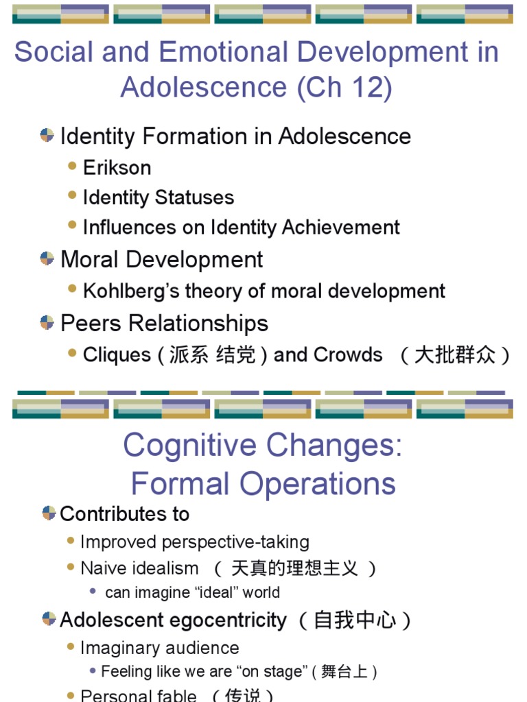 Social and Emotional Development in Adolescence (CH 12) | PDF ...
