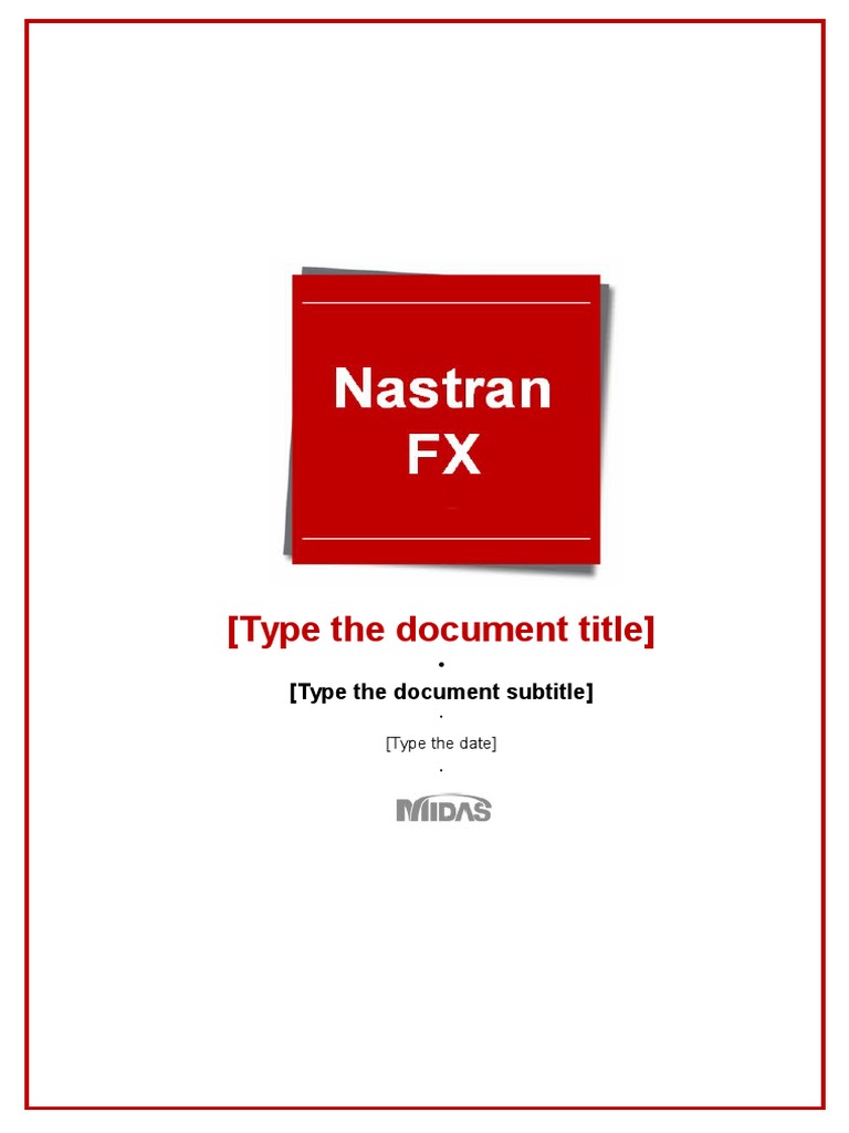 Nastran FX Guide to Finite Element Analysis | PDF