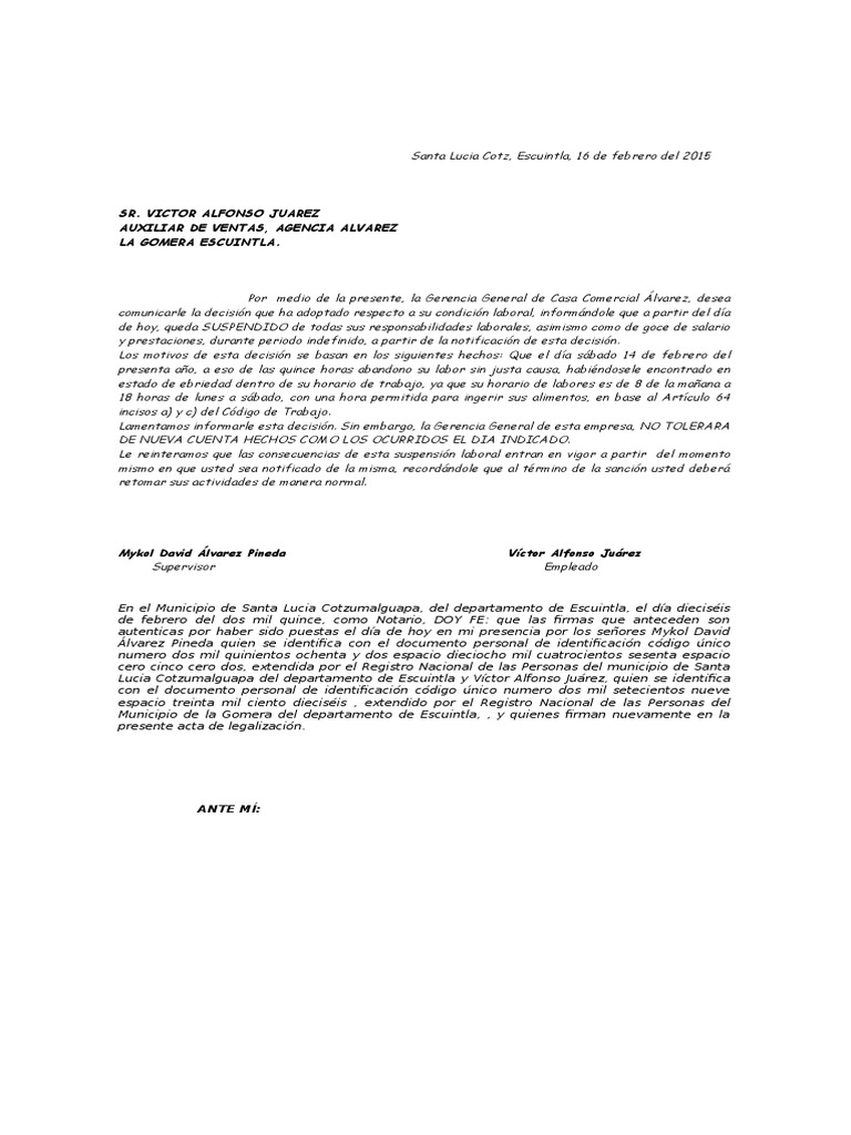 Carta De Suspension Laboral Miami - vrogue.co Carta De Suspension Laboral Miami - vrogue.co