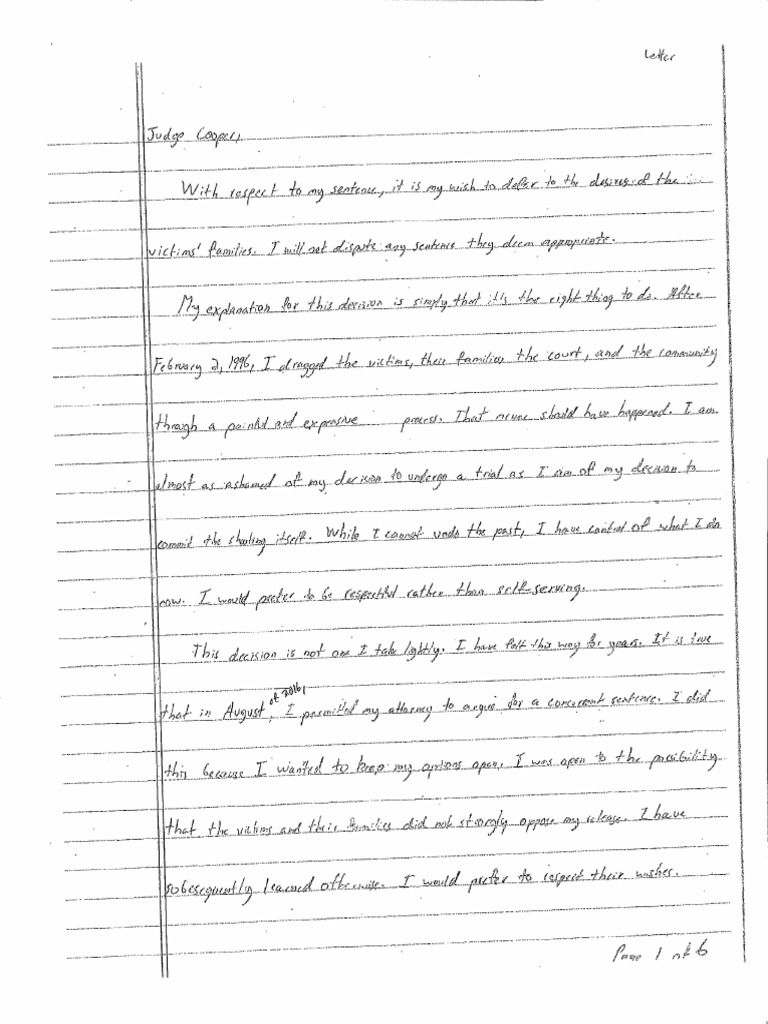 Barry Loukaitis Letter | PDF