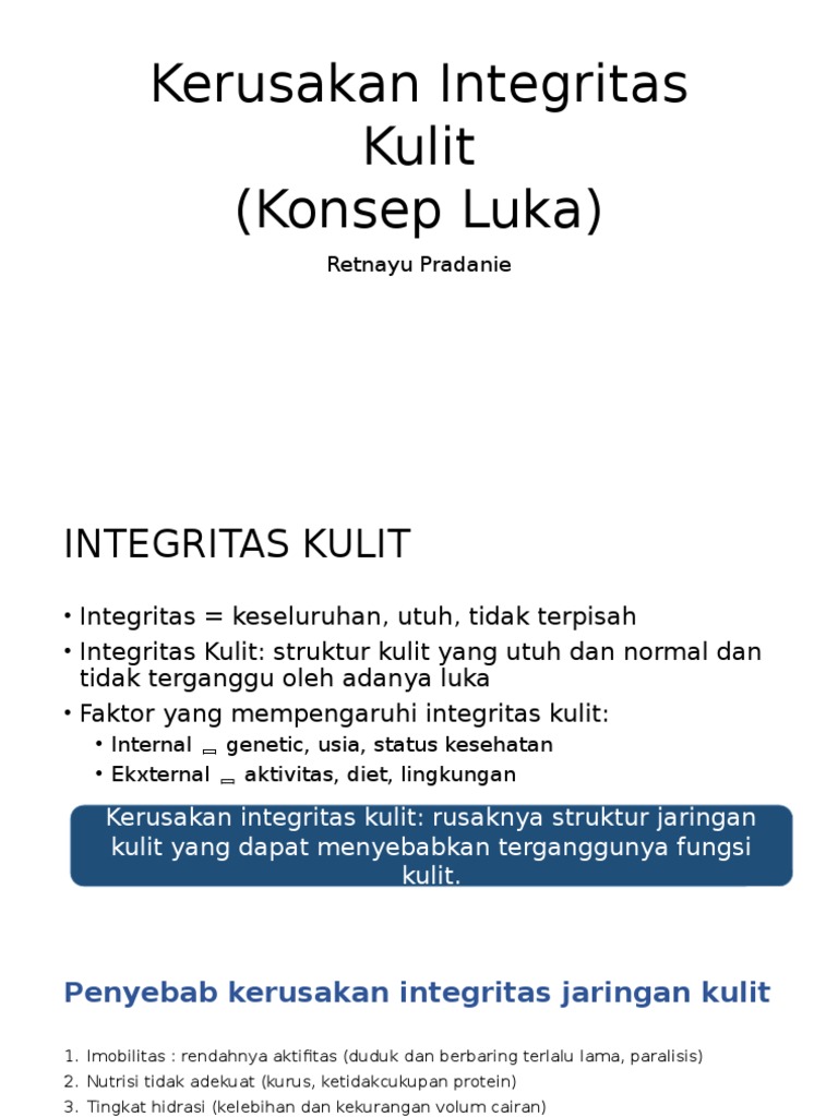 Konsep Luka (Gangguan Integritas Kulit) | PDF