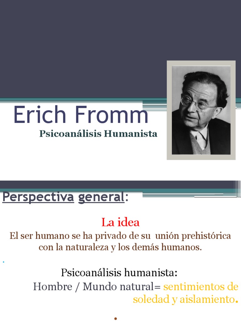 Erich Fromm | PDF | Erich Fromm | Psicoanálisis