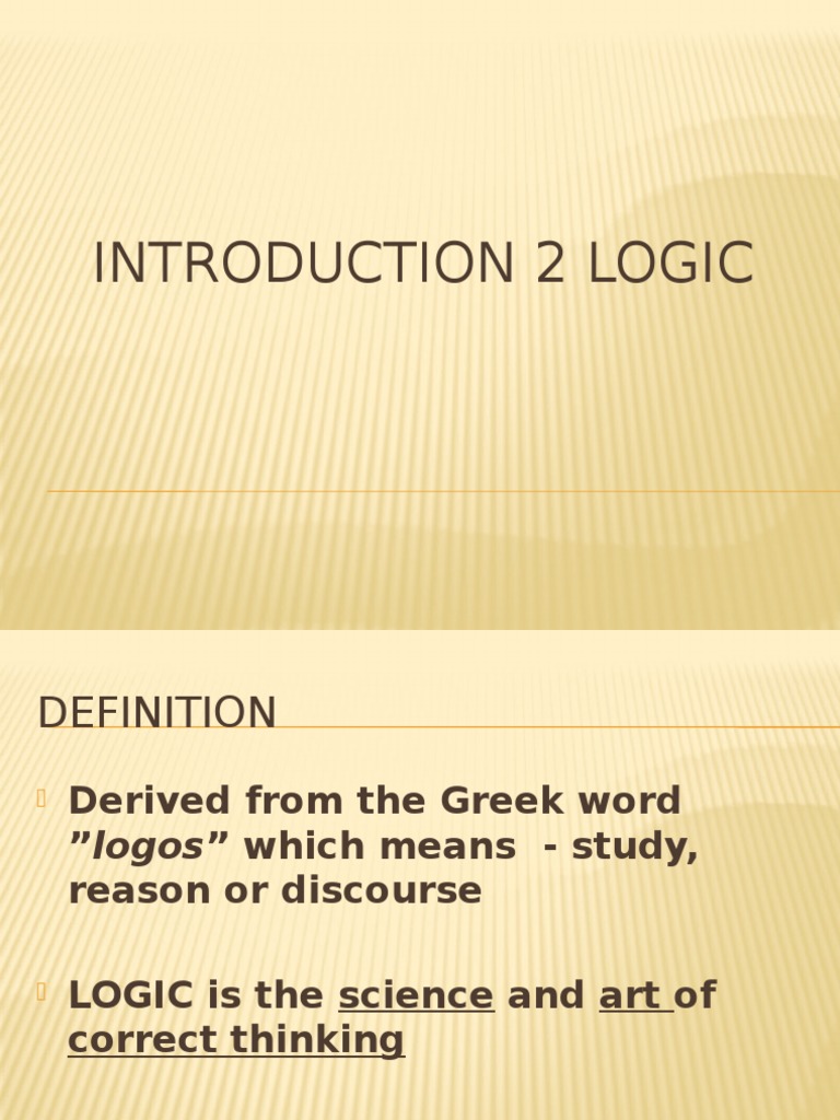 Introduction To Logic - General | PDF | Predicate (Grammar) | Logic