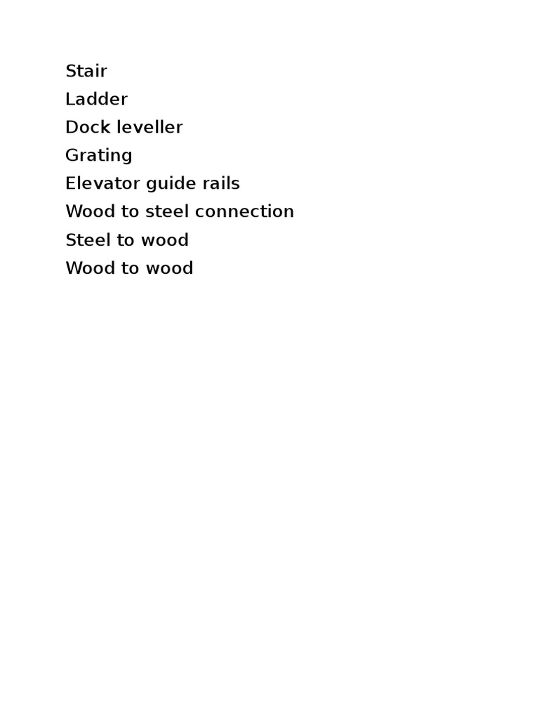 Stair Ladder Dock Leveller Grating Elevator Guide Rails Wood To Steel ...