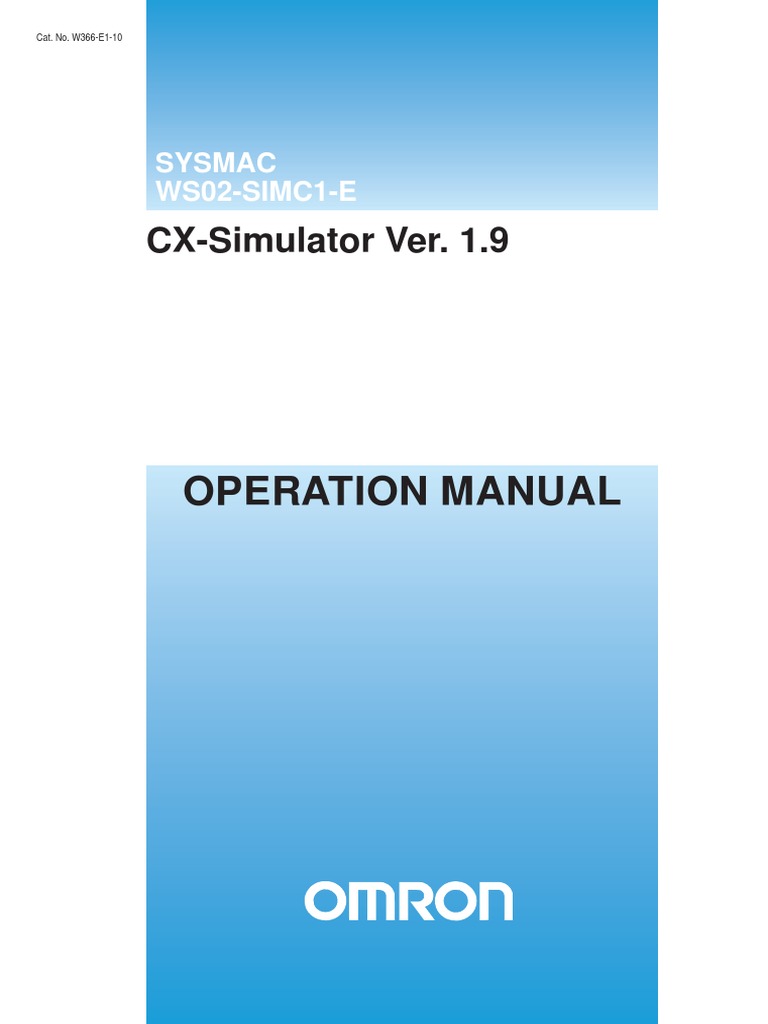 Omron CX Simulator | PDF | Programmable Logic Controller | Input/Output