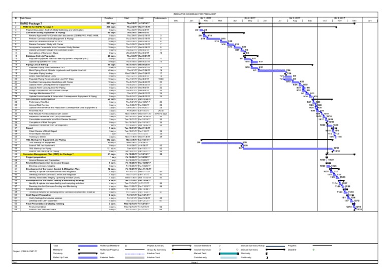 Indicative Schedule For P7 PRBI, TML and CMP Rev.2 PDF | PDF ...