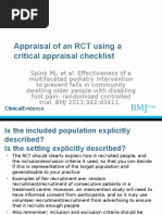 RCT CASP Checklist | PDF | Randomized Controlled Trial | Student's T Test