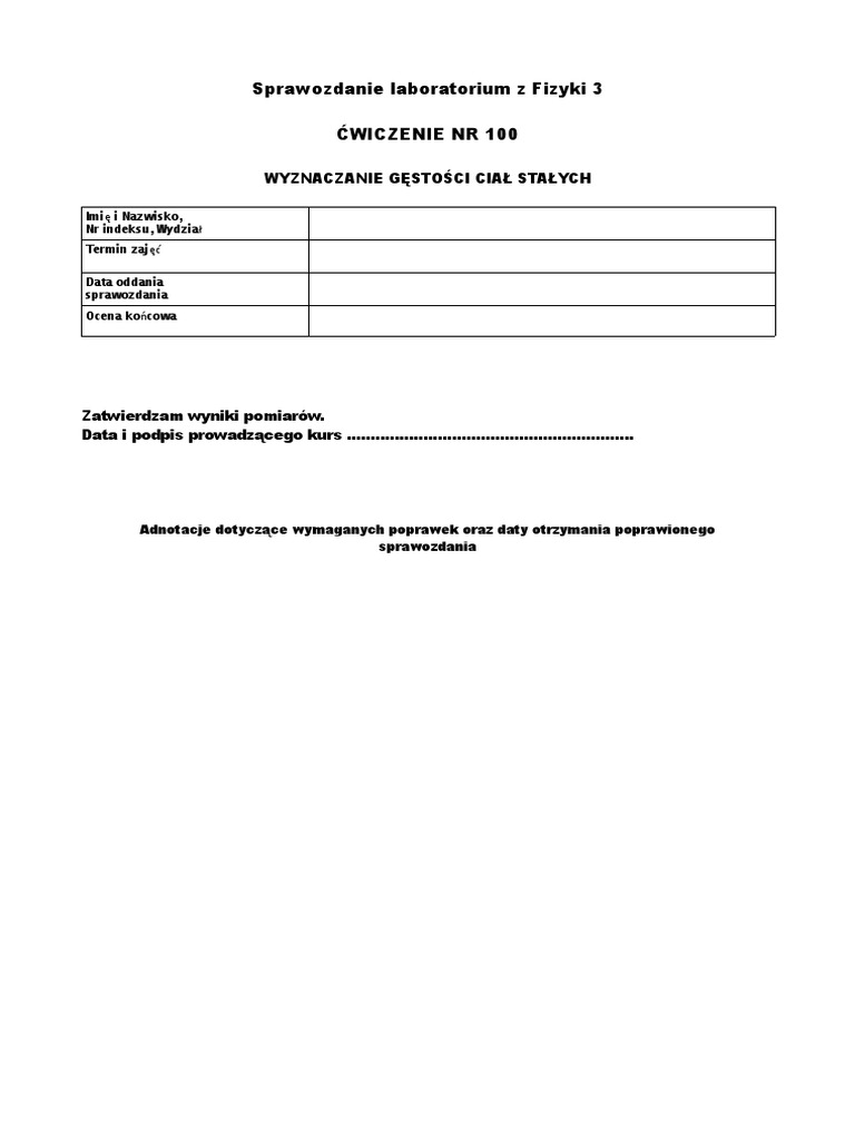 Gestosc Cial Stalych | PDF